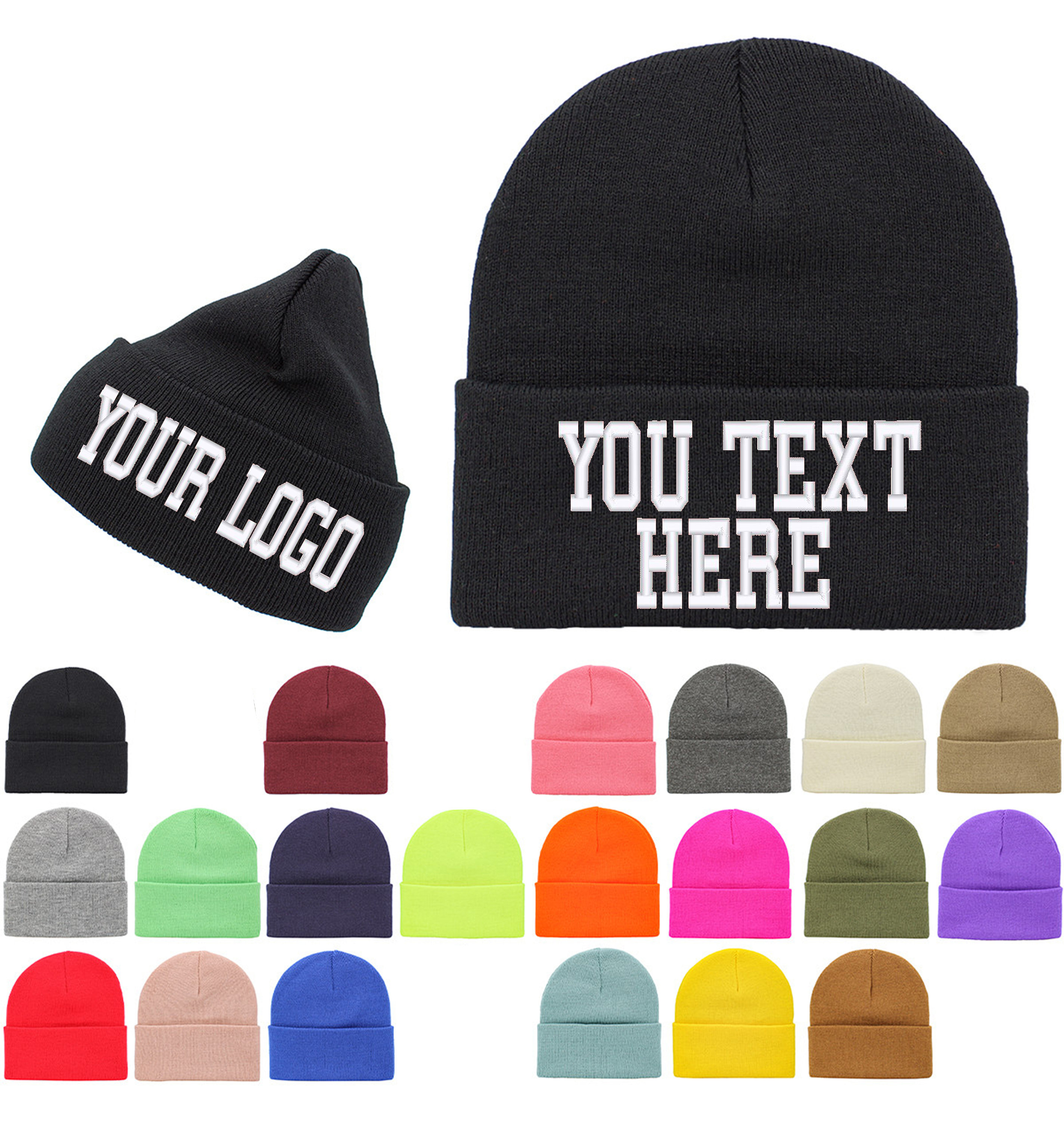 Create Your Own Style With Custom Beanie With Name-personalized ...