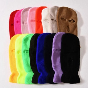 Custom Embroidered Three-hole Ski Mask: Personalized Text Balaclava - Etsy