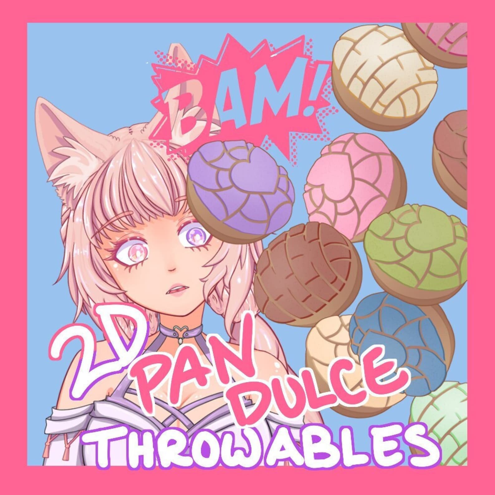 Vtuber Streaming Pandulce Throwable Assets - Etsy
