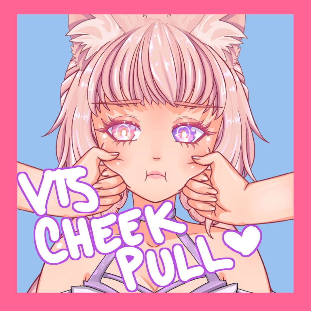 Vtuber Streaming Cheek Pull Asset - Etsy