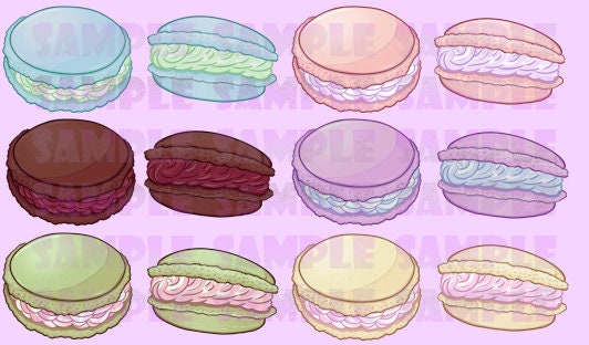 Vtuber Streaming Macaron Throwable Assets - Etsy