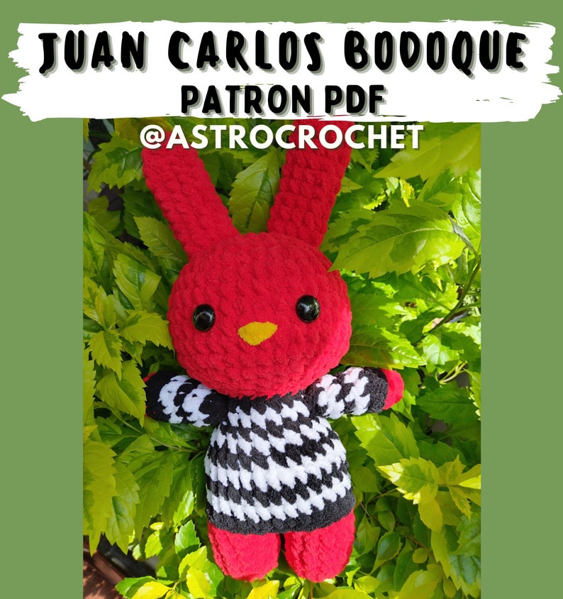 Juan Carlos Bodoque Crochet Amigurumi Pattern - Etsy