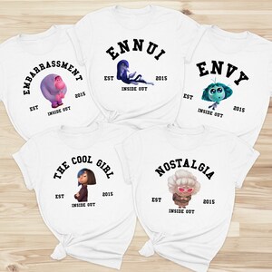 Inside Out Characters Shirts, Inside Out Sweatshirt, Inside Out Group ...