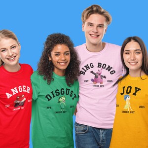 Inside Out Characters Shirts, Inside Out Sweatshirt, Inside Out Group ...