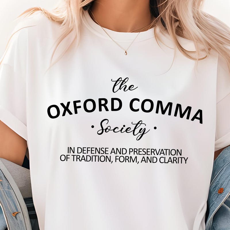Oxford Comma - Etsy