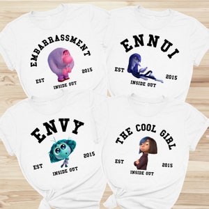 Inside Out Characters Shirts, Inside Out Sweatshirt, Inside Out Group ...