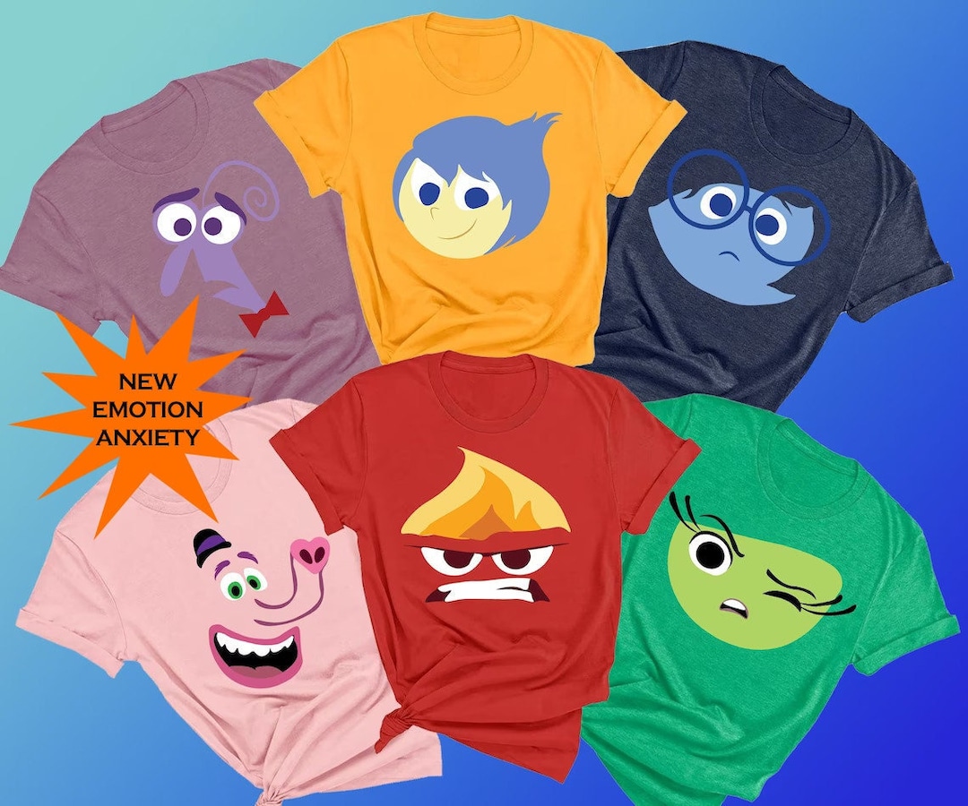 Inside Out Characters Costume, Inside Out 2 Shirt, Inside Out Group ...