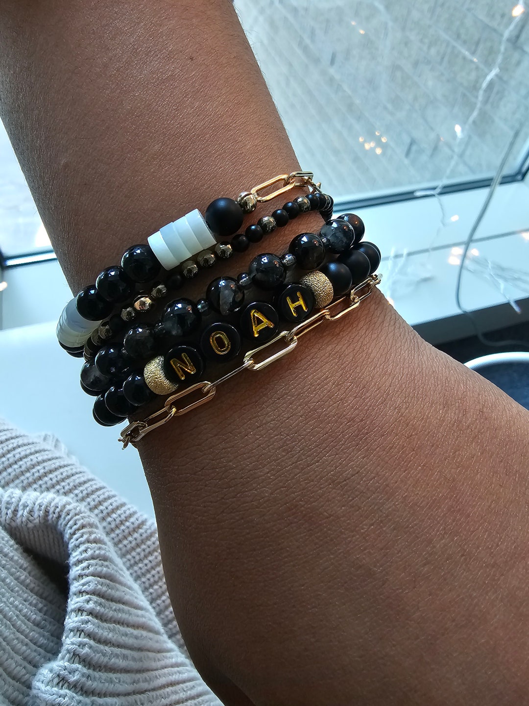 Custom Beaded Bracelets - Etsy