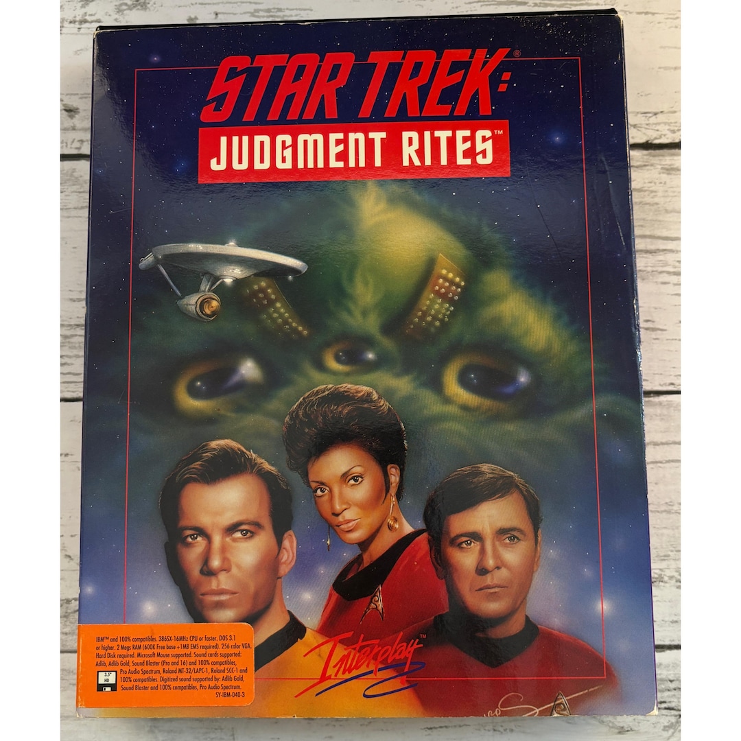 Star Trek Judgment Rites DOS Game Box Set - Etsy