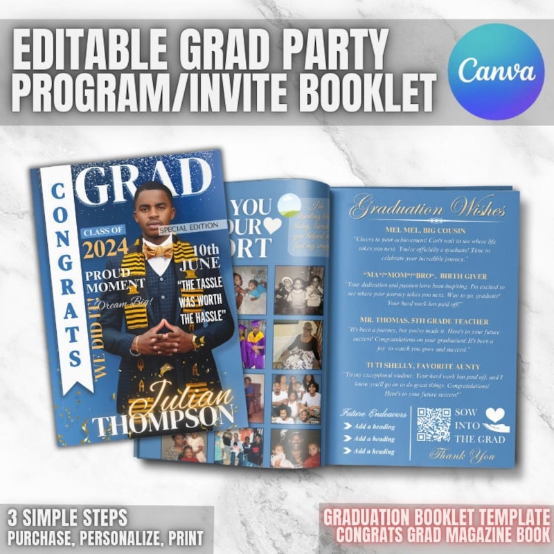 Booklet Invitation - Etsy