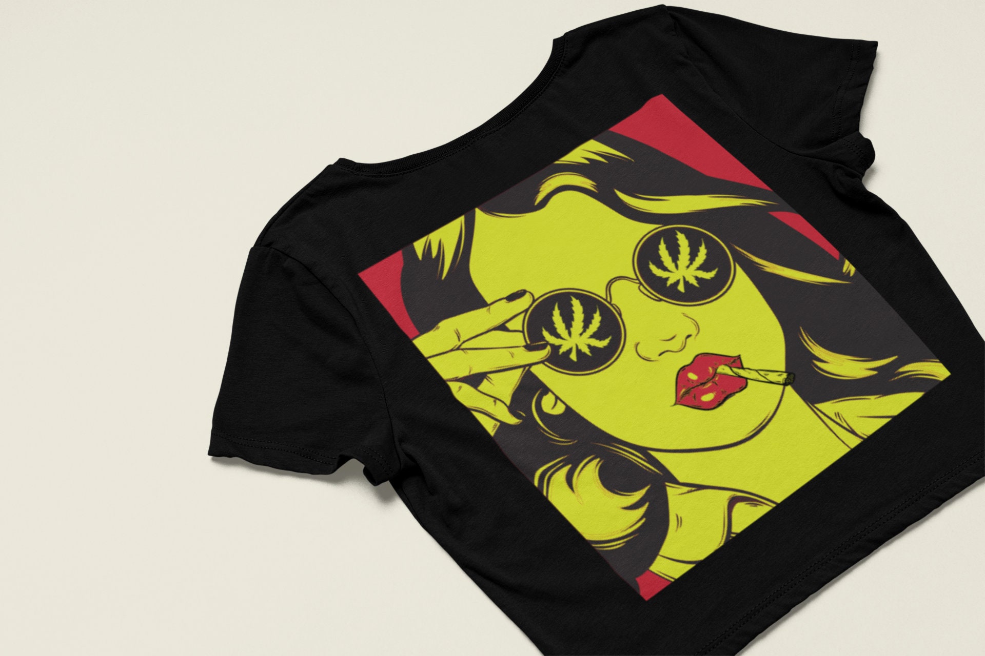 Women Smoking A Joint Retro Weed Graphic Editable Digital Design - Etsy