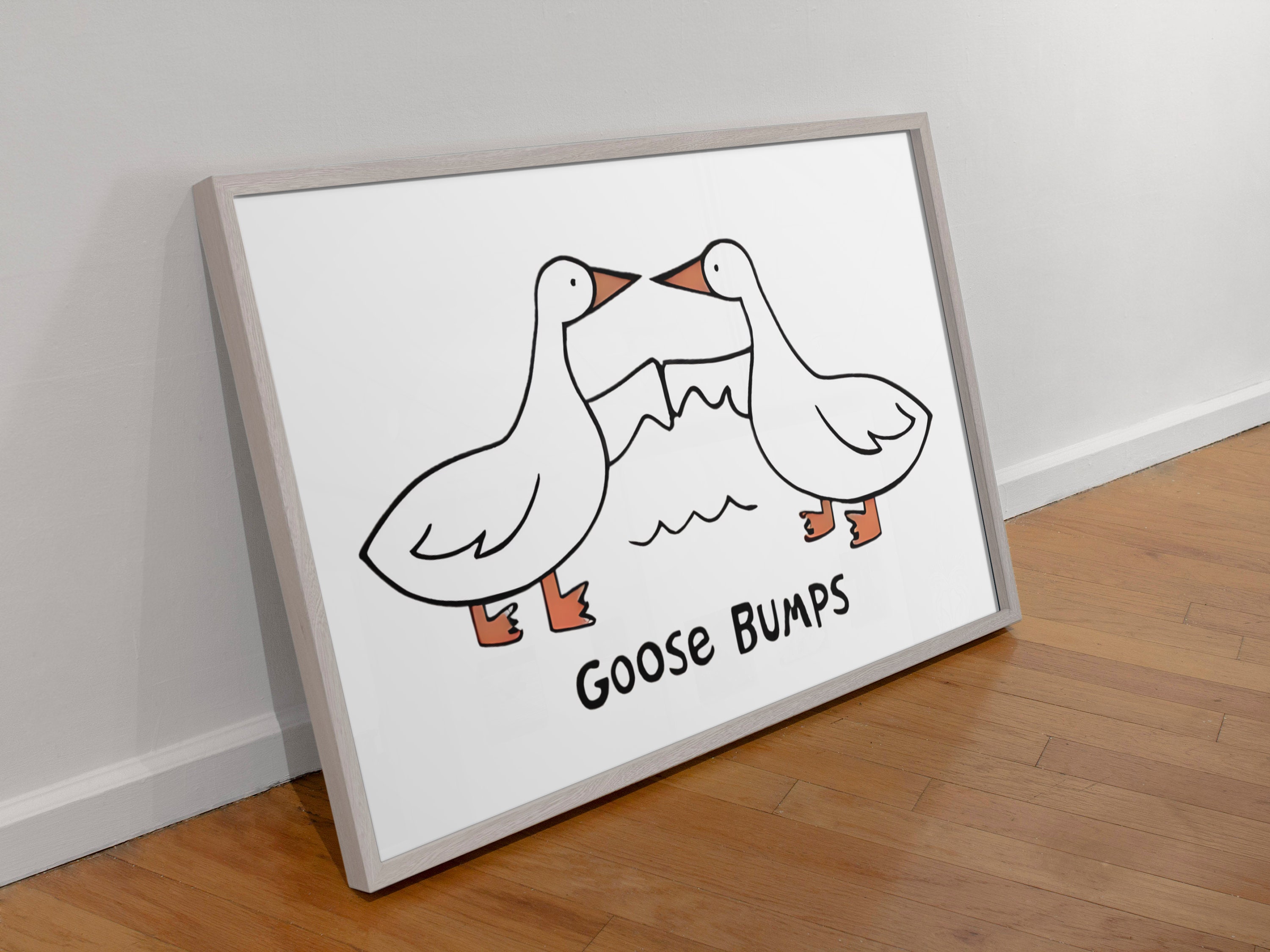Goose Bumping Fist, goose Bumps, Funny Editable Digital Design, Comical ...