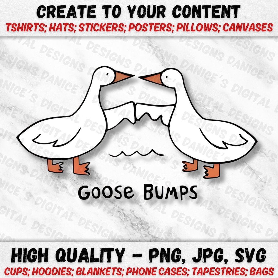Goose Bumping Fist, goose Bumps, Funny Editable Digital Design, Comical ...