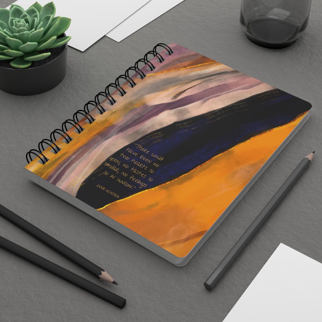 Inspirational Spiral Bound Journal, Colored Art Notebook, Gift for ...