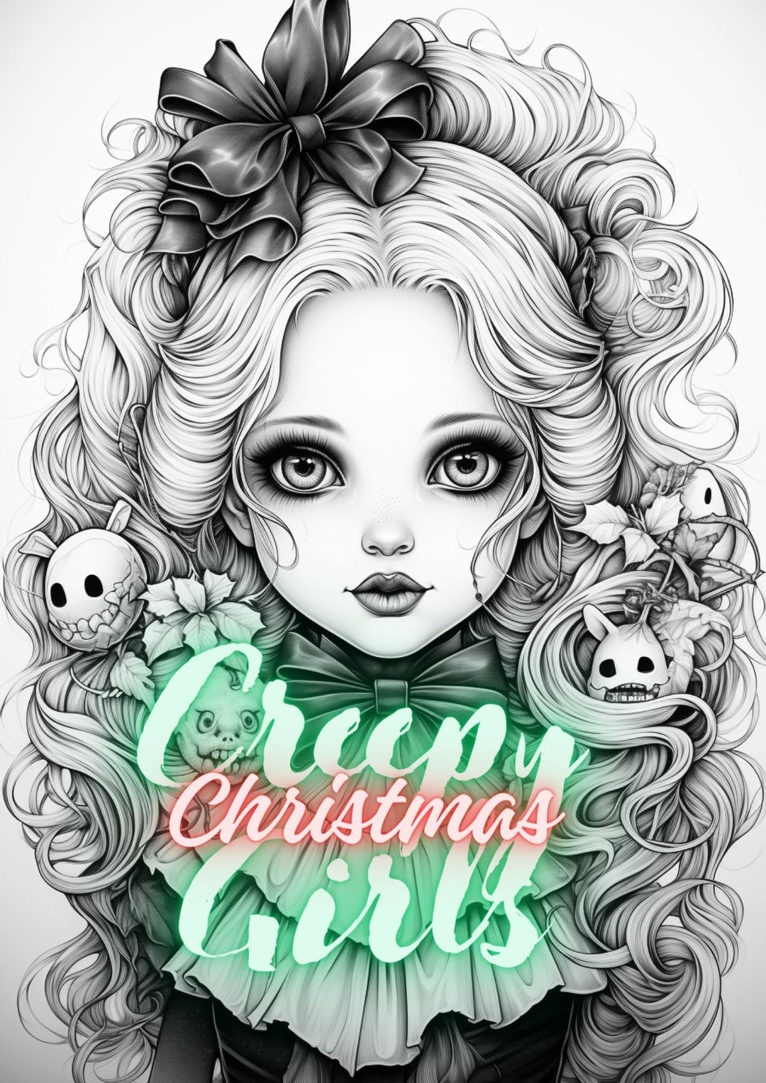 25. Imágenes para colorear en PDF en escala de grises de alta - Etsy México
