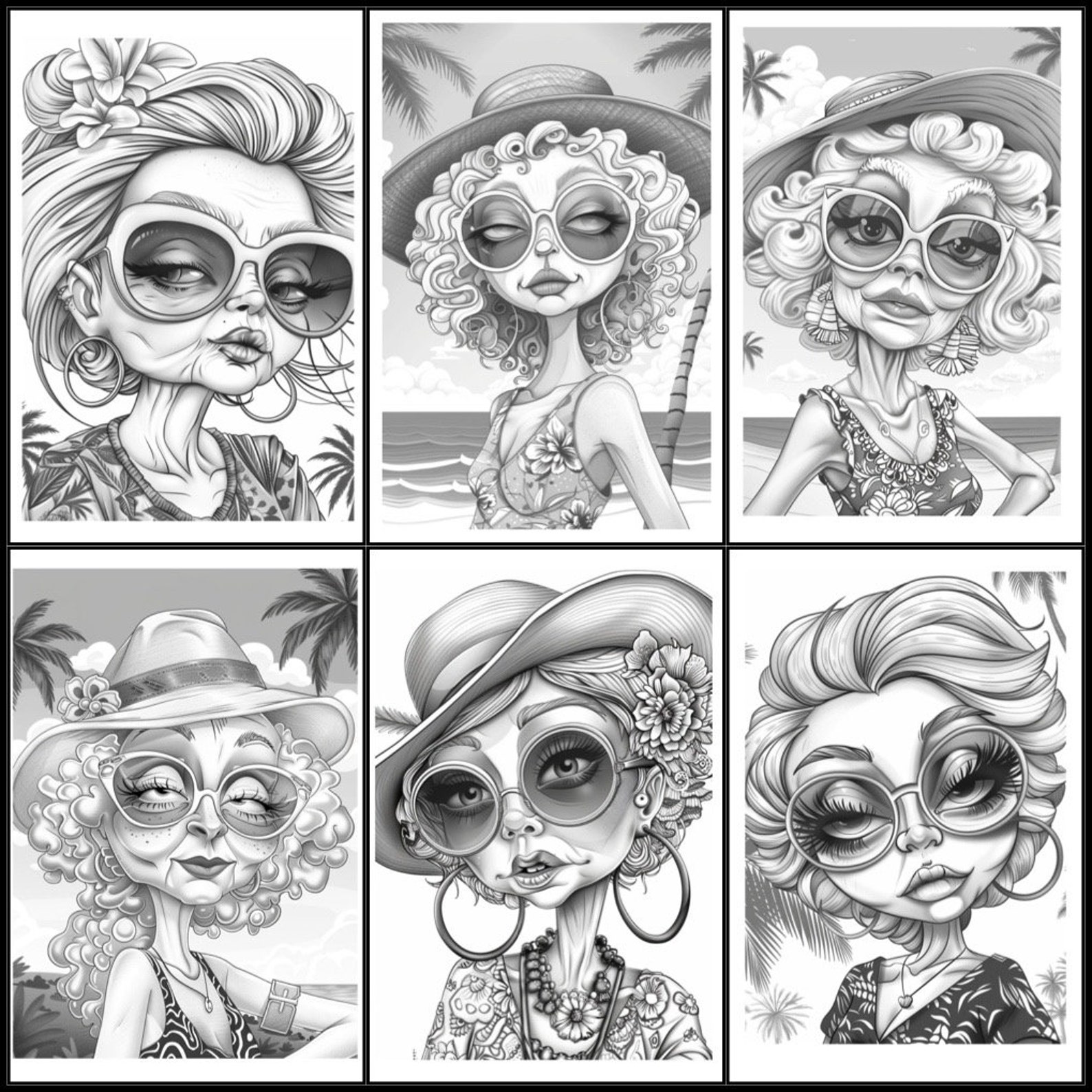25. Grayscale Coloring PDF Images of Super Super Cute Gigi’s Vaca - Etsy