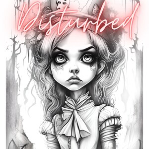 24 High Quality, Grayscale, Disturbing Coloring Pages These Girls Are ...