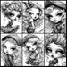 29 Grayscale Line, Art Coloring PDF, Images of Ink Collection One - Etsy