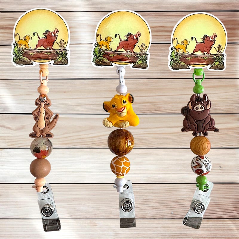 Jungle Animals Badge Reel - Etsy