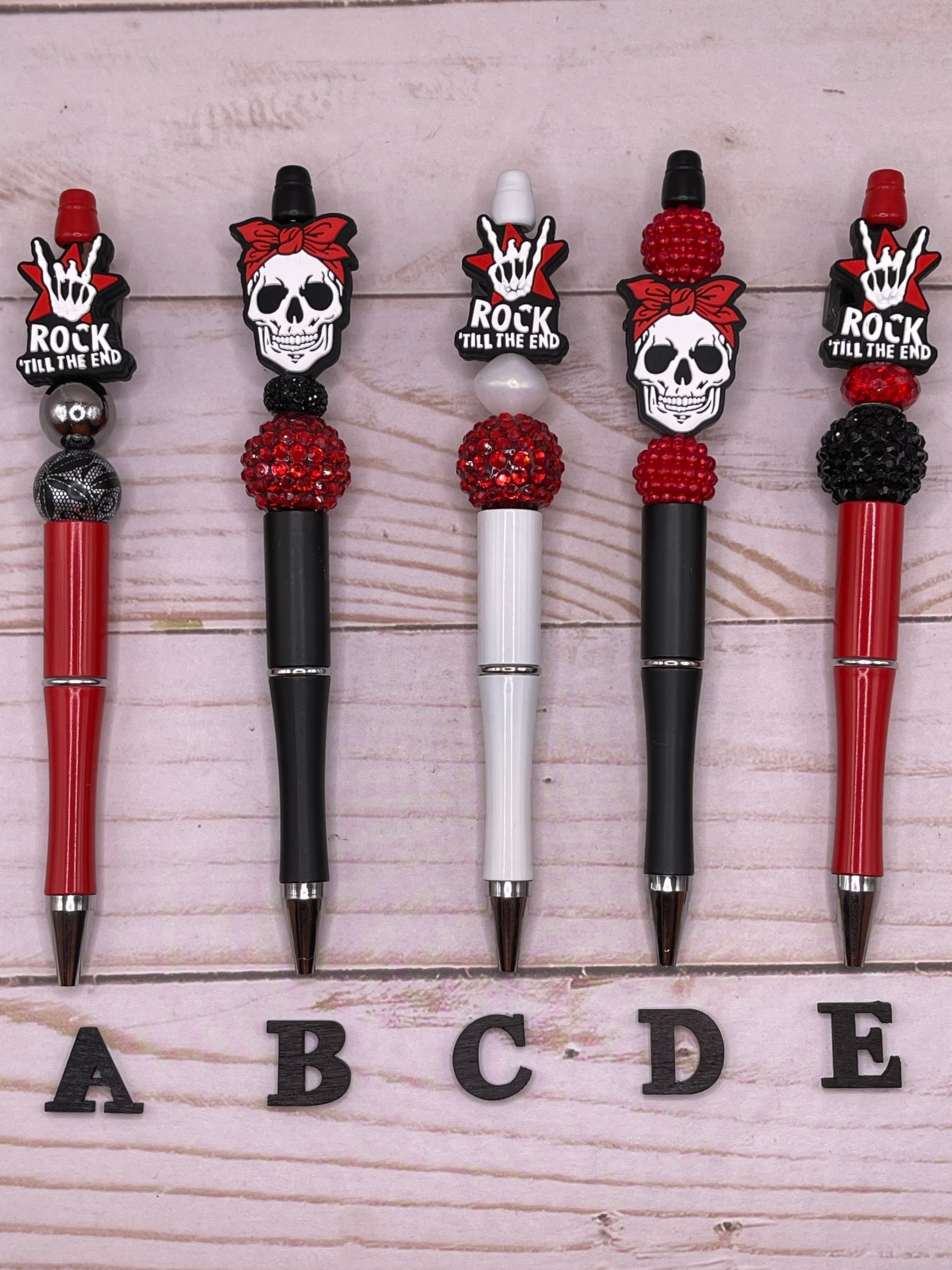 Skull Beaded Pens - Etsy