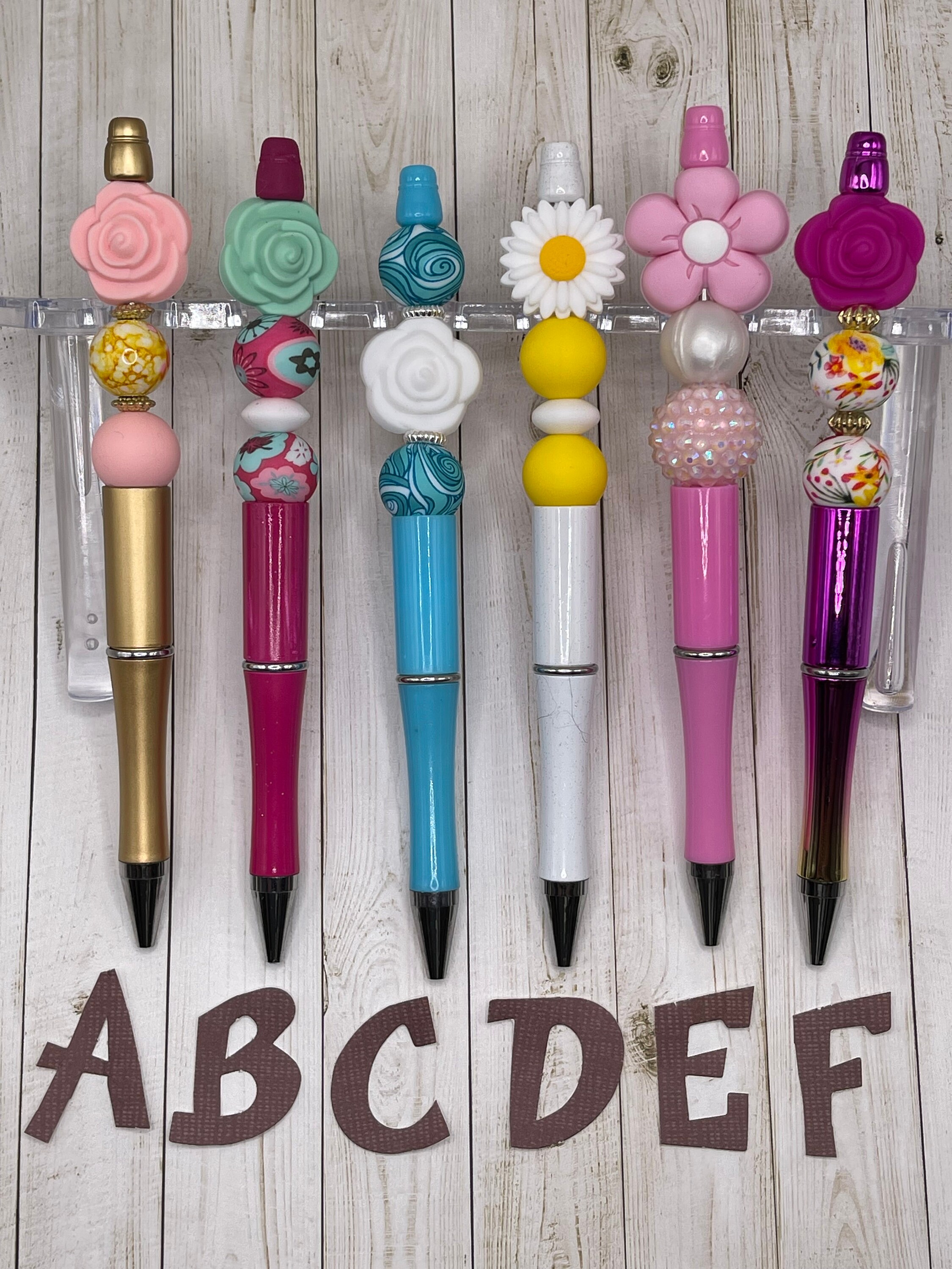 Floral Beaded Pens - Etsy