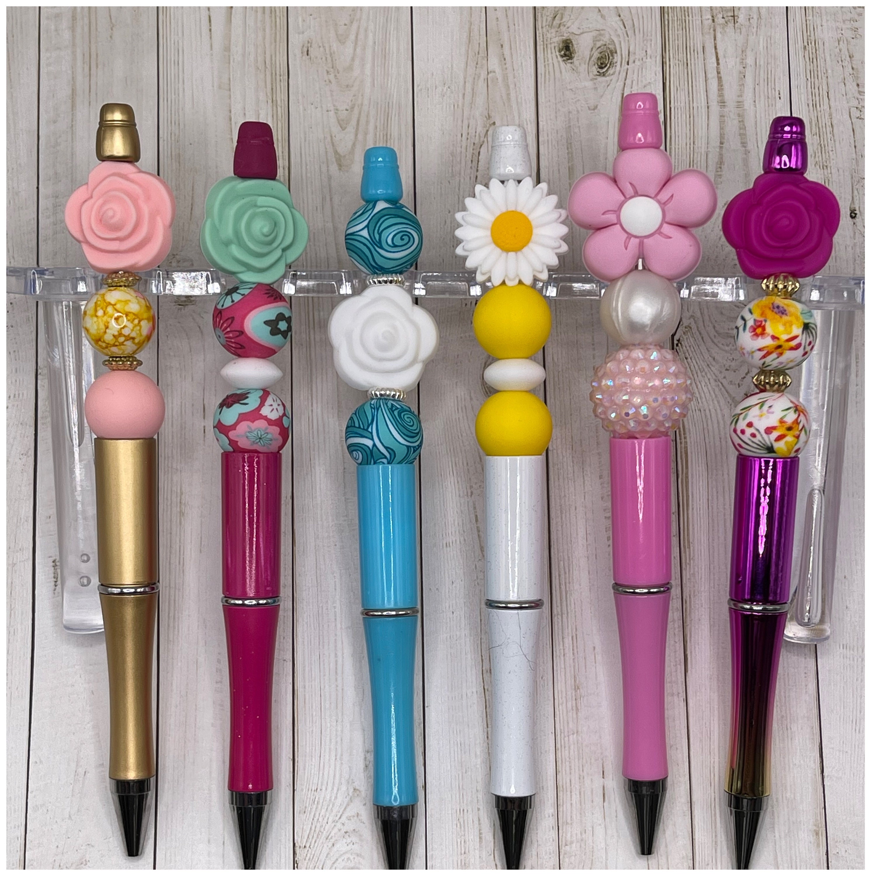Floral Beaded Pens - Etsy