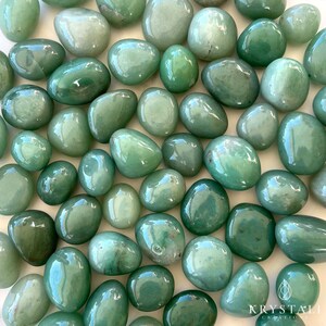 Tumbled Green Aventurine Stones | Bulk Gemstone for Luck & Opportunity ...