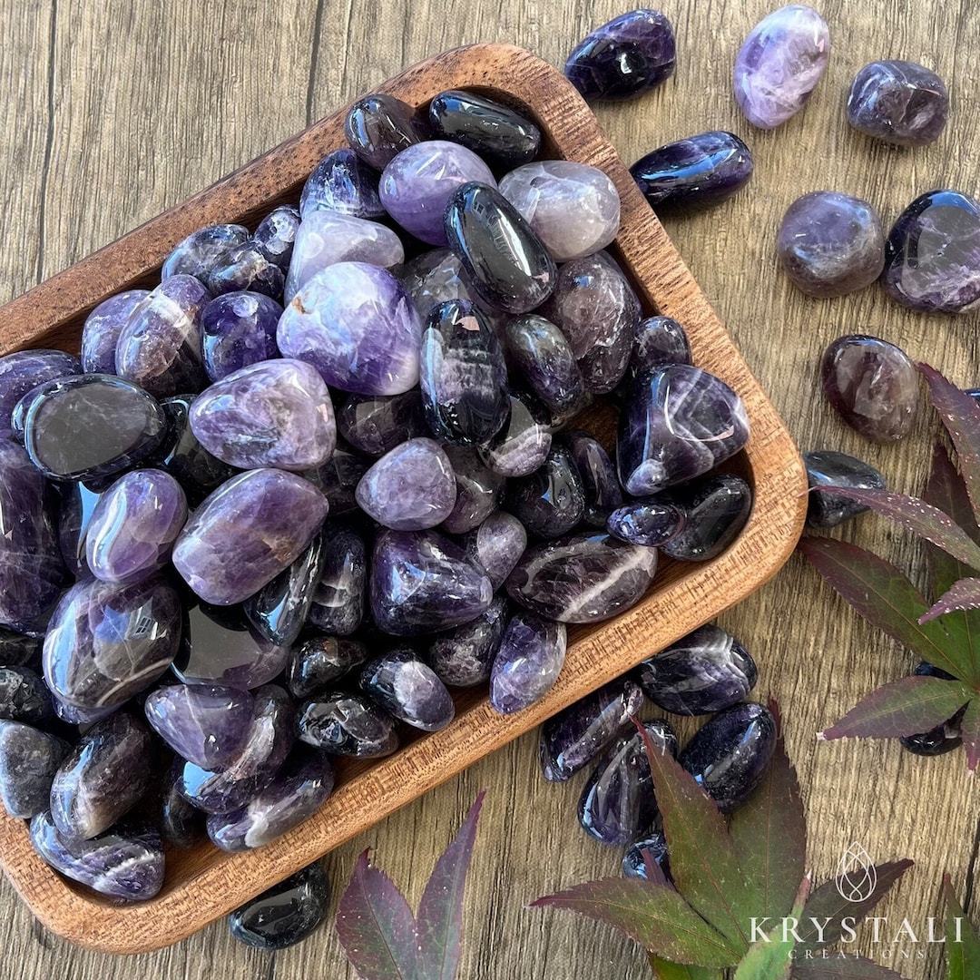 Tumbled Amethyst Stone | Bulk Gemstone for Spiritual Awareness - Etsy
