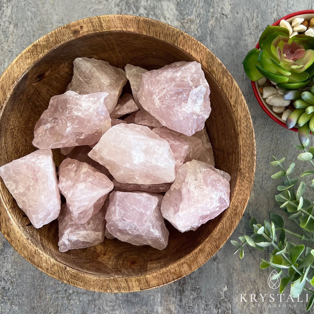 Natural Raw Stone Rose Quartz | Bulk Gemstone | Gemstone for Love ...