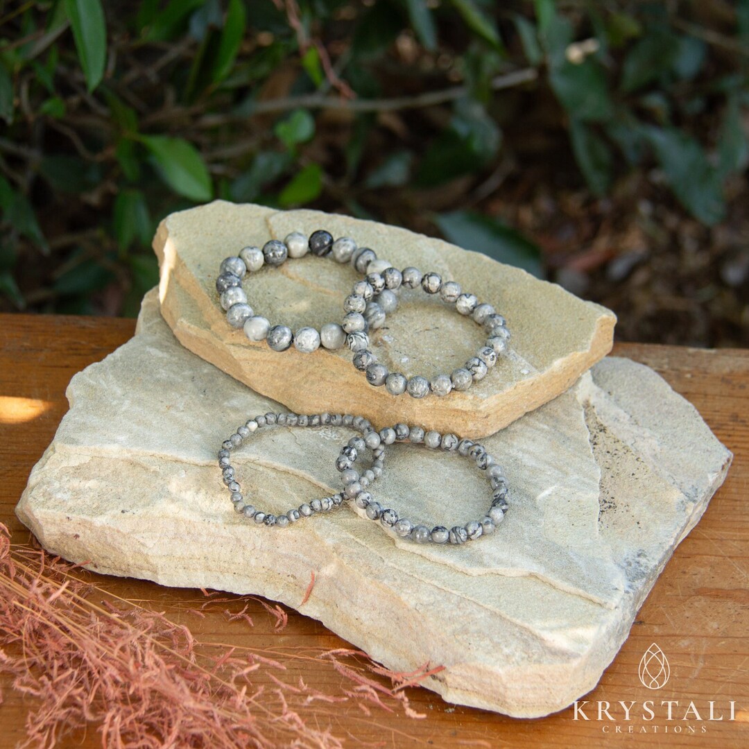 Map Stone Bracelet | Beaded Crystal Accessory for Communication - Etsy