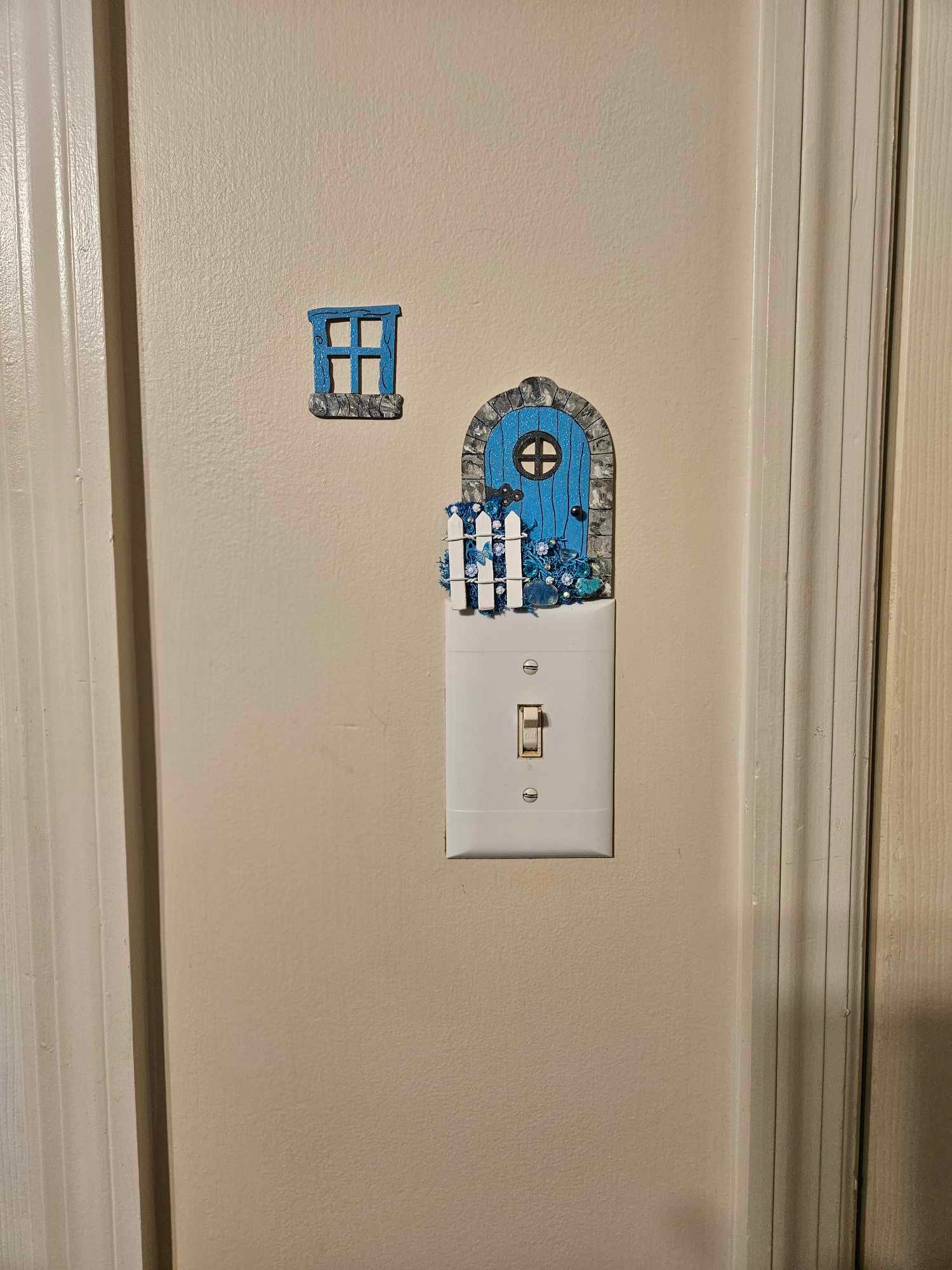 Blue Fairy Door - Etsy