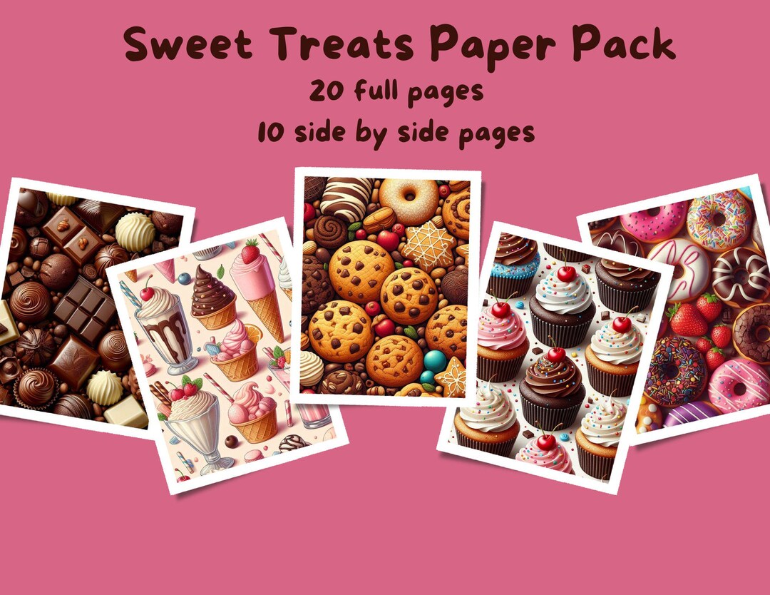 Digital Download Sweet Treats Paper Pack - Etsy