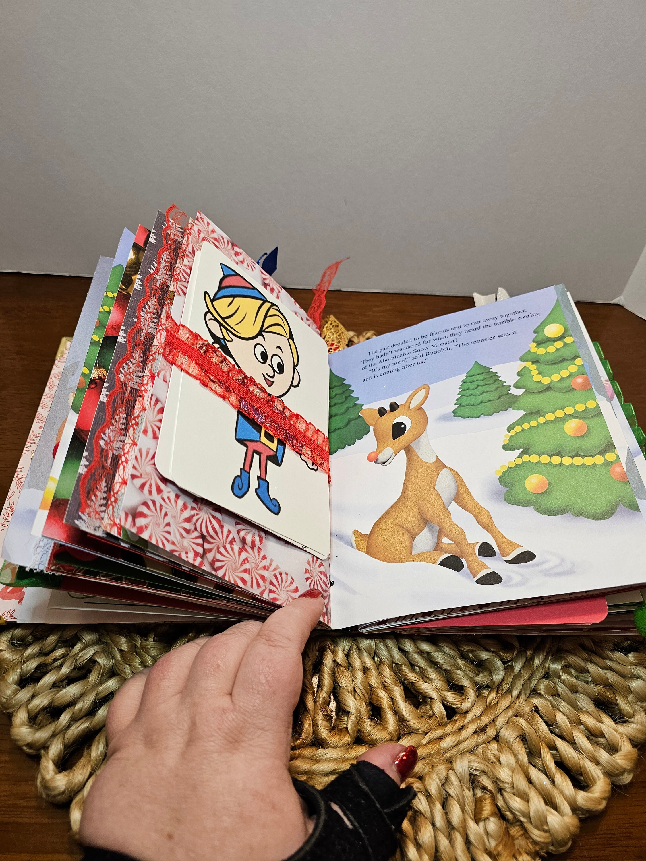 Rudolph the Red Nose Reindeer Little Golden Book Junk Journal - Etsy
