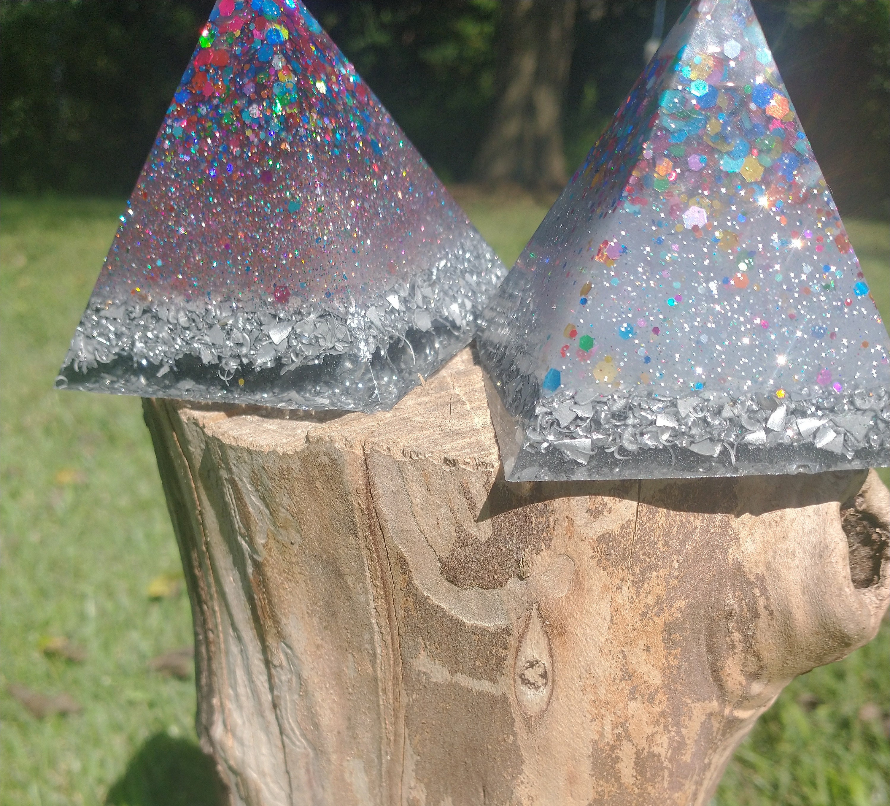Orgonite Quartz With Aluminum Pyramid - Etsy