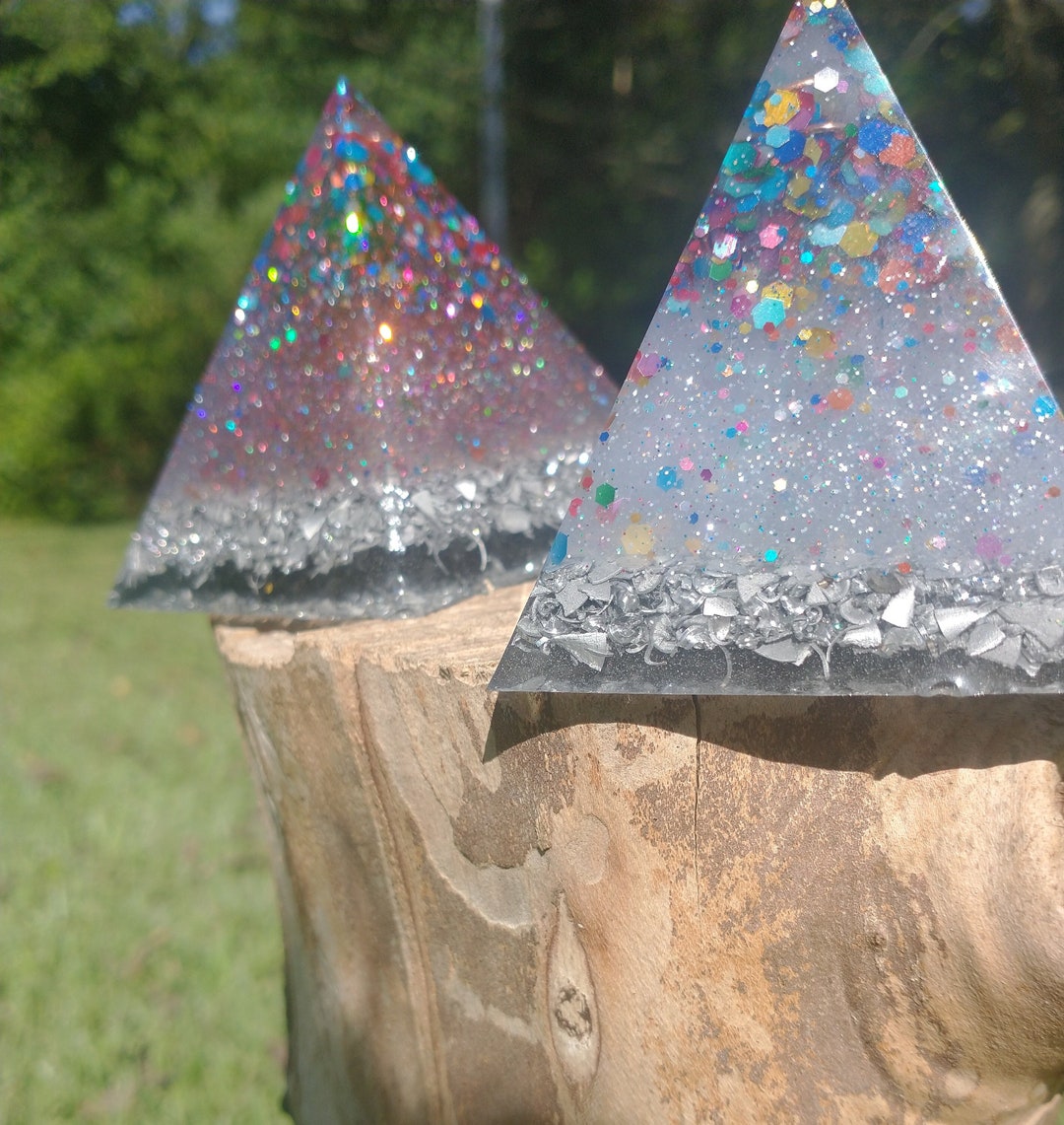 Orgonite Quartz With Aluminum Pyramid - Etsy