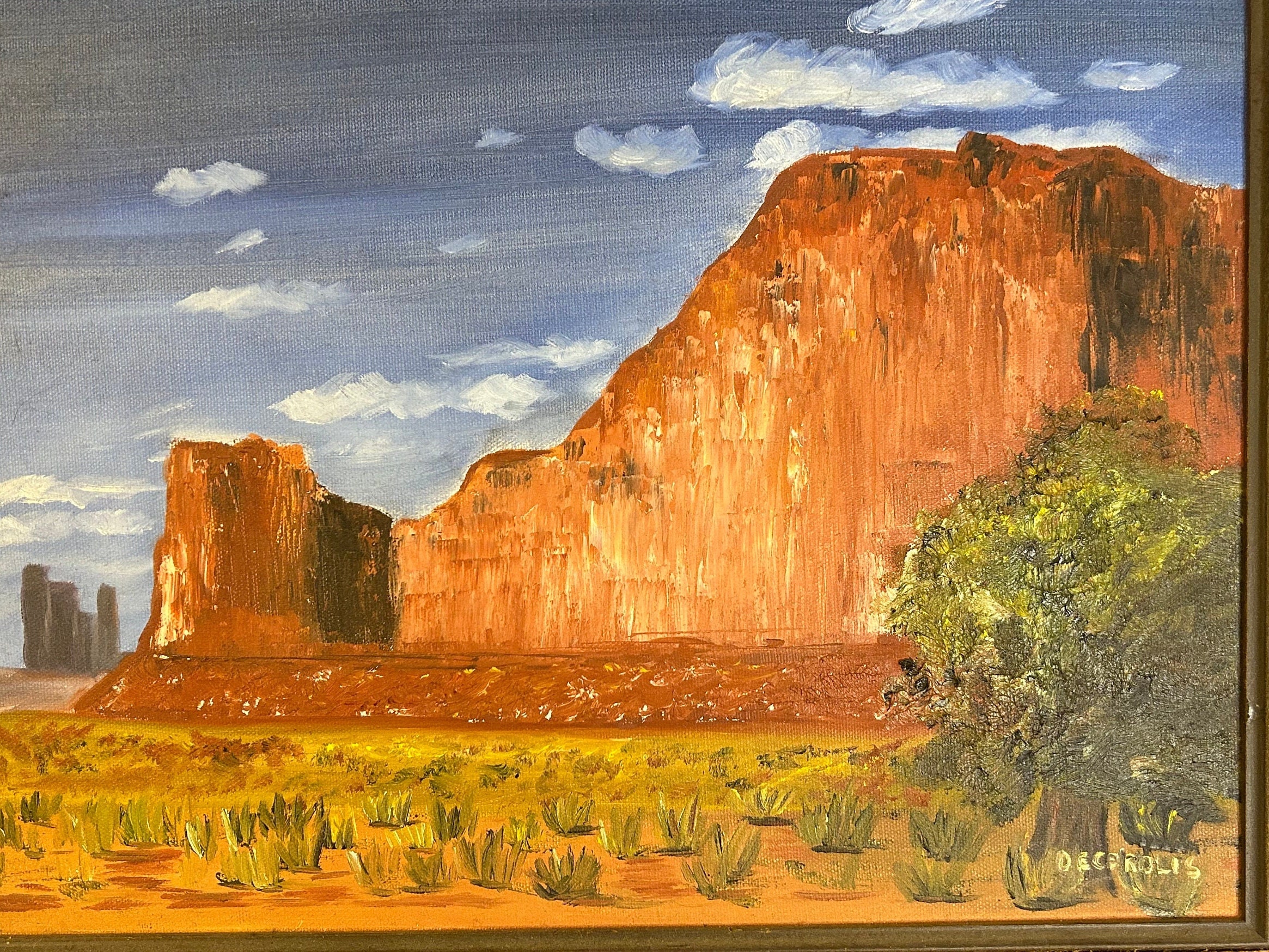 Monument Valley Original Painting Expressionist Contemporary Art on ...