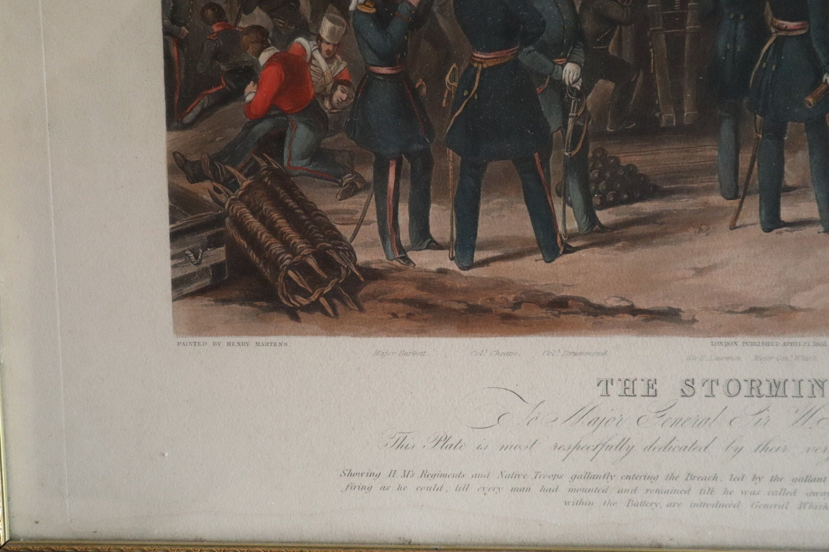 The Storming of Mooltan Aquatint Jan. 2 1849 by J. Harris - Etsy