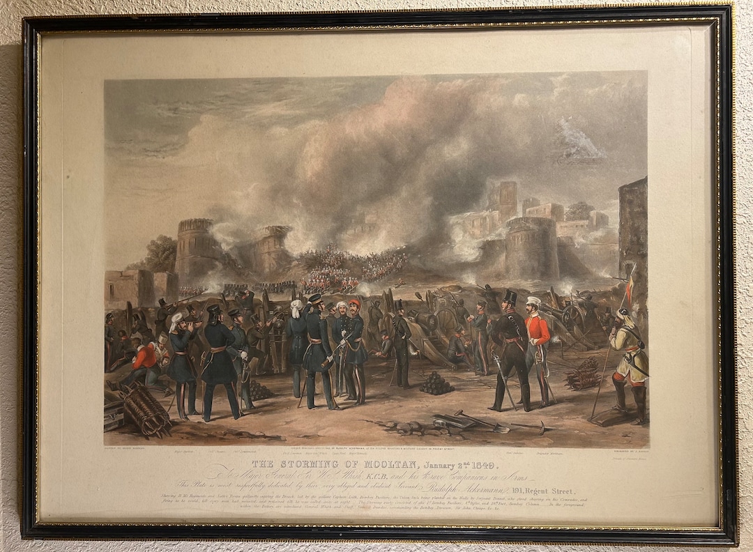 J. Harris Engraving H. Martens R. Ackermann 1851. the Storming of ...