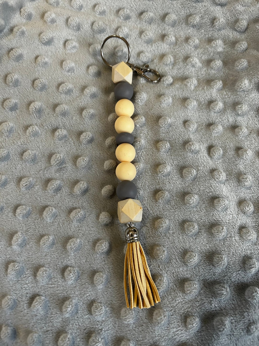 Zipper Pull Keychain 15mm Silicone Beads. - Etsy