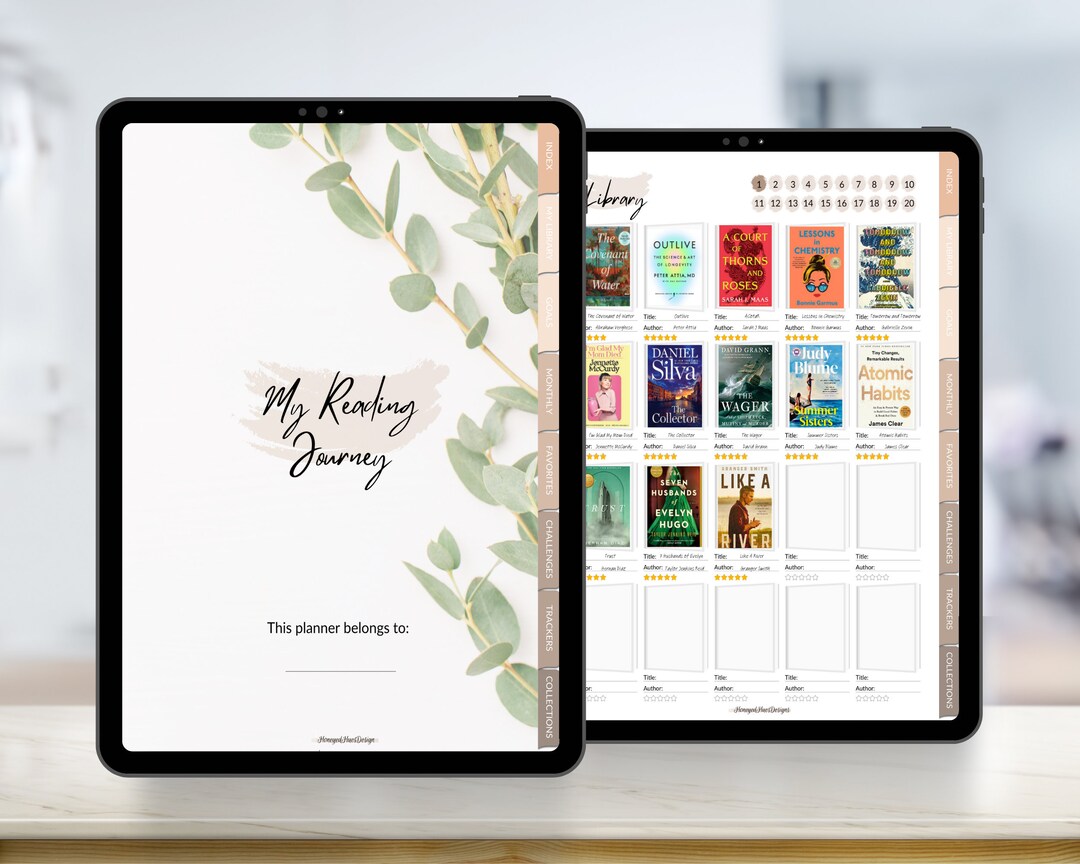 Digital Reading Journal Ultimate Book Lovers Companion - Etsy