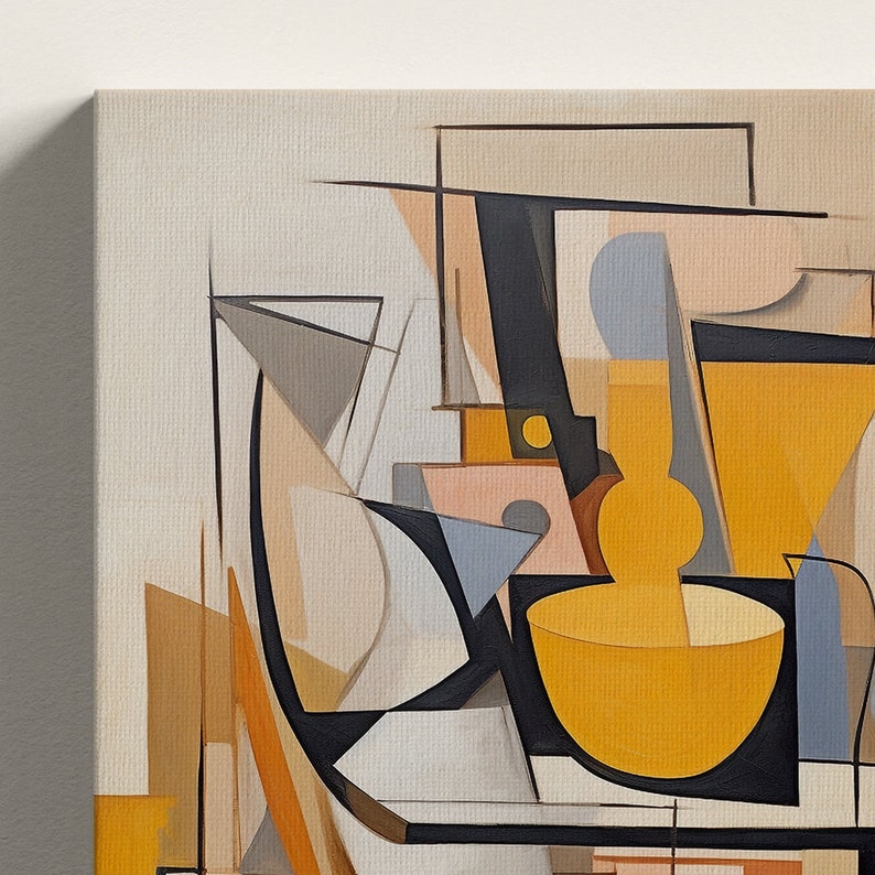 Cubist Art ,vintage Wall, Cubism, Art Print, Oil Painting, Printable ...