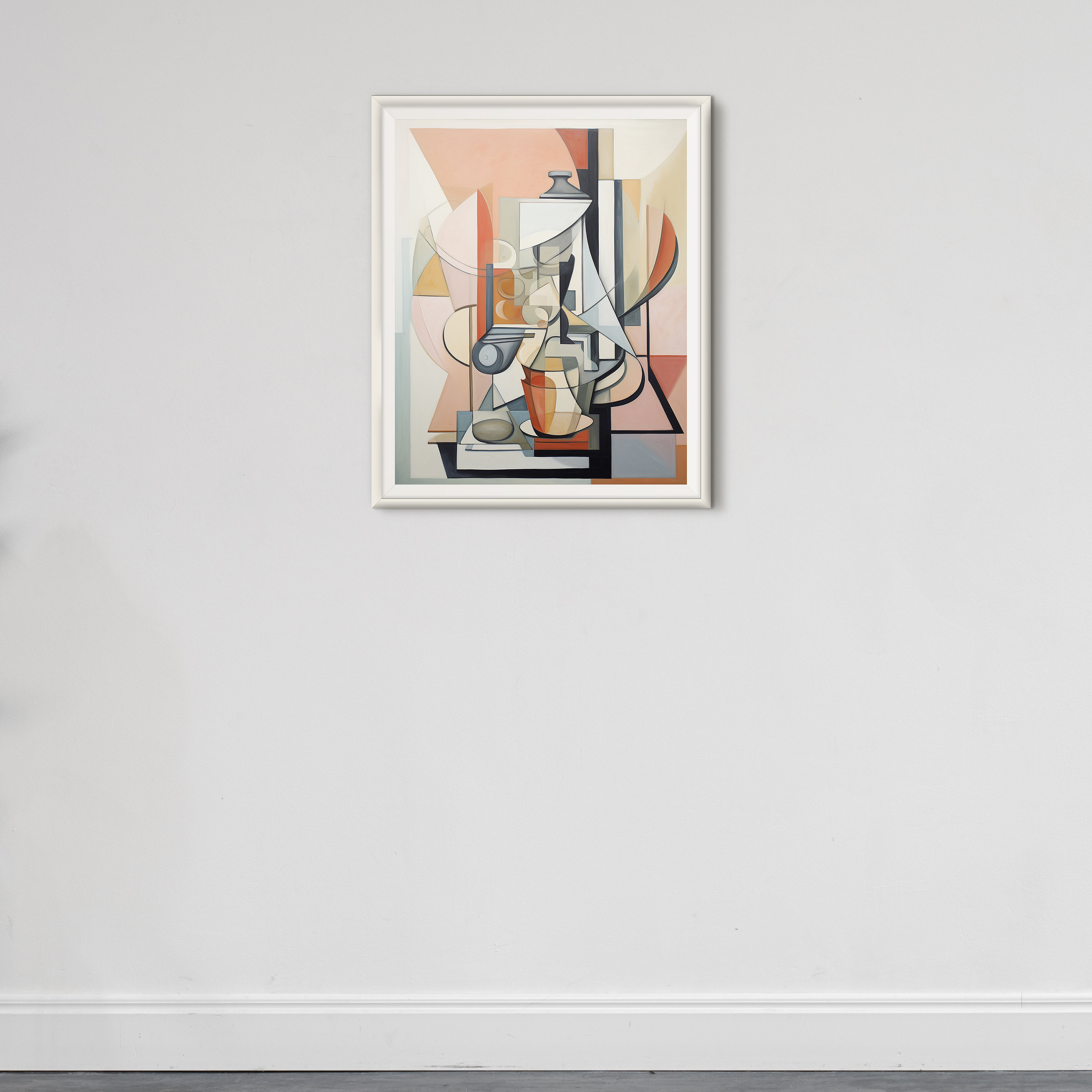 Cubist Painting, Vintage Artwork, Abstract Wall Decor Modern Art Print ...