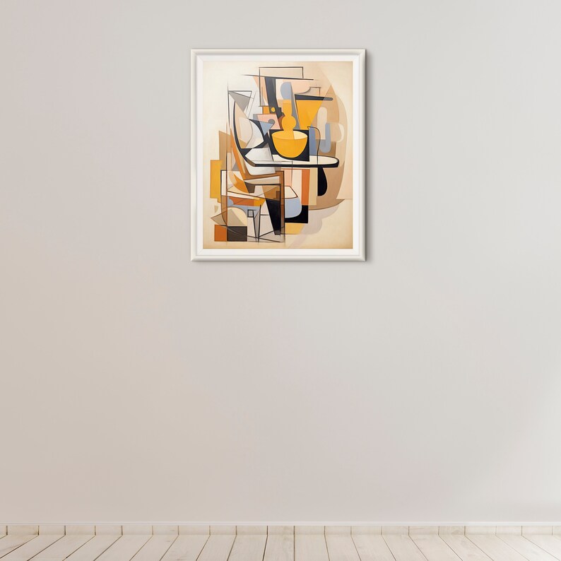 Cubist Art ,vintage Wall, Cubism, Art Print, Oil Painting, Printable ...