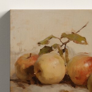 Vintage Apples Impressionism Painting Original Oil Painting Still Life ...