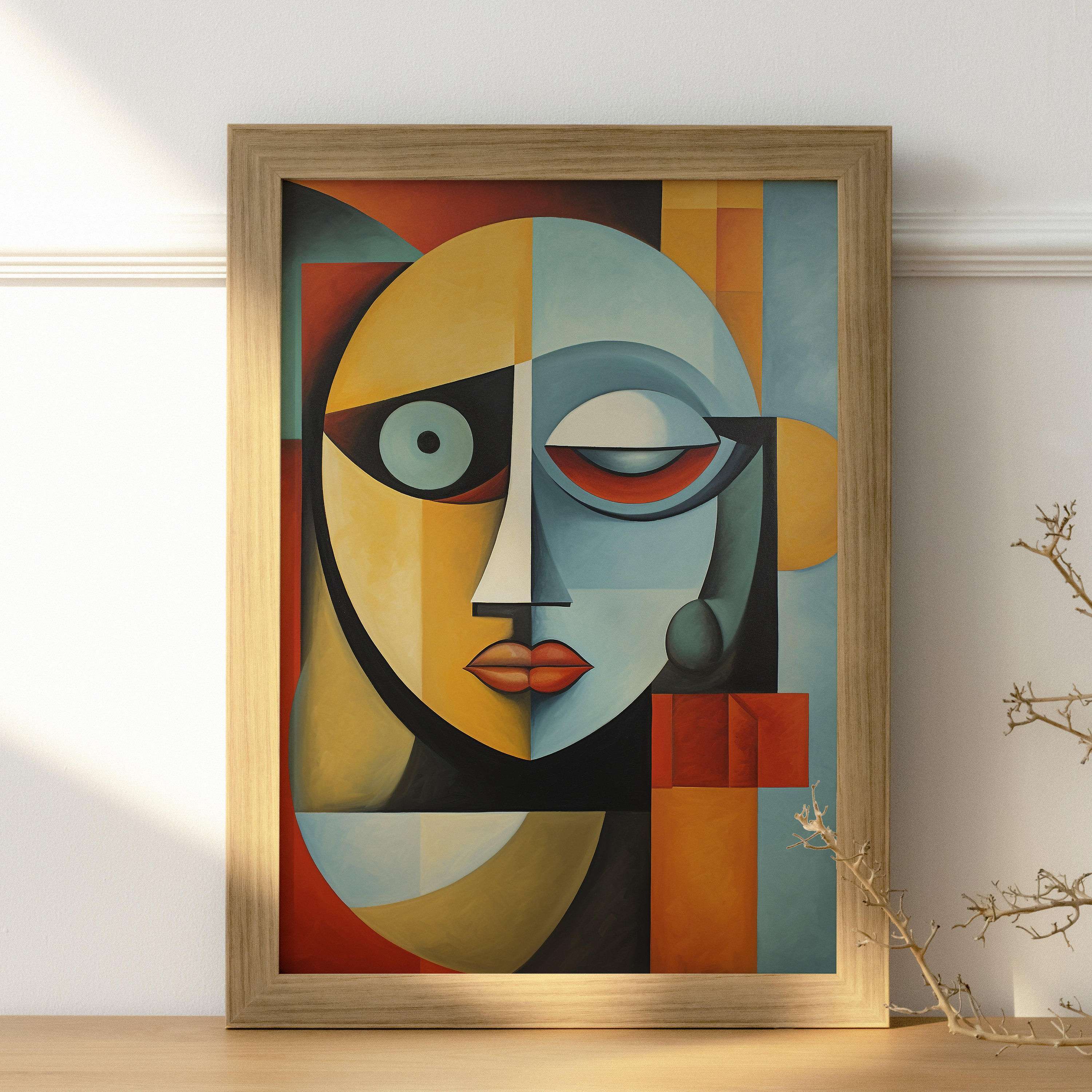 Cubist Art ,vintage Wall, Cubism, Art Print, Oil Painting, Printable ...