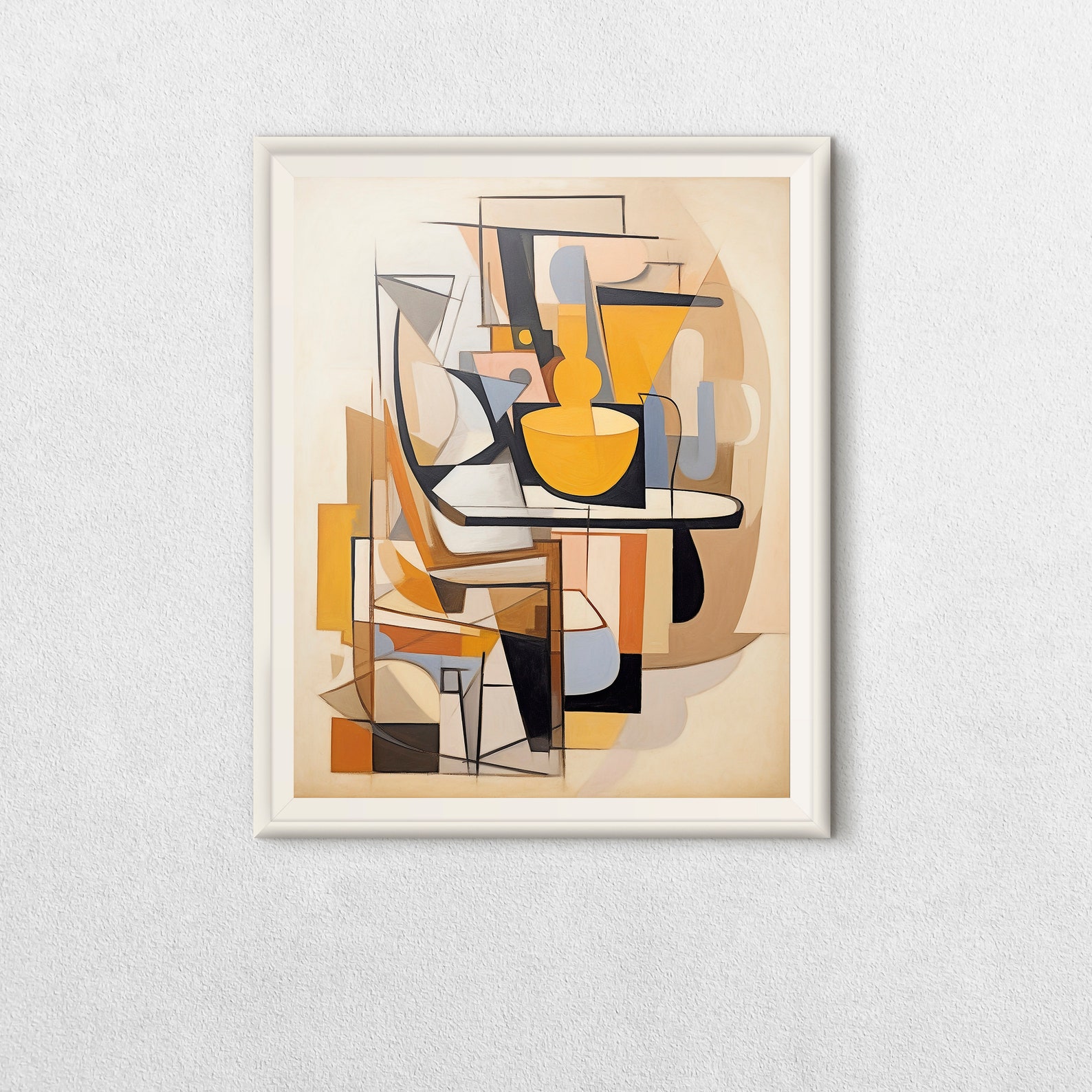 Cubist Art vintage Wall Cubism Art Print Oil Painting - Etsy