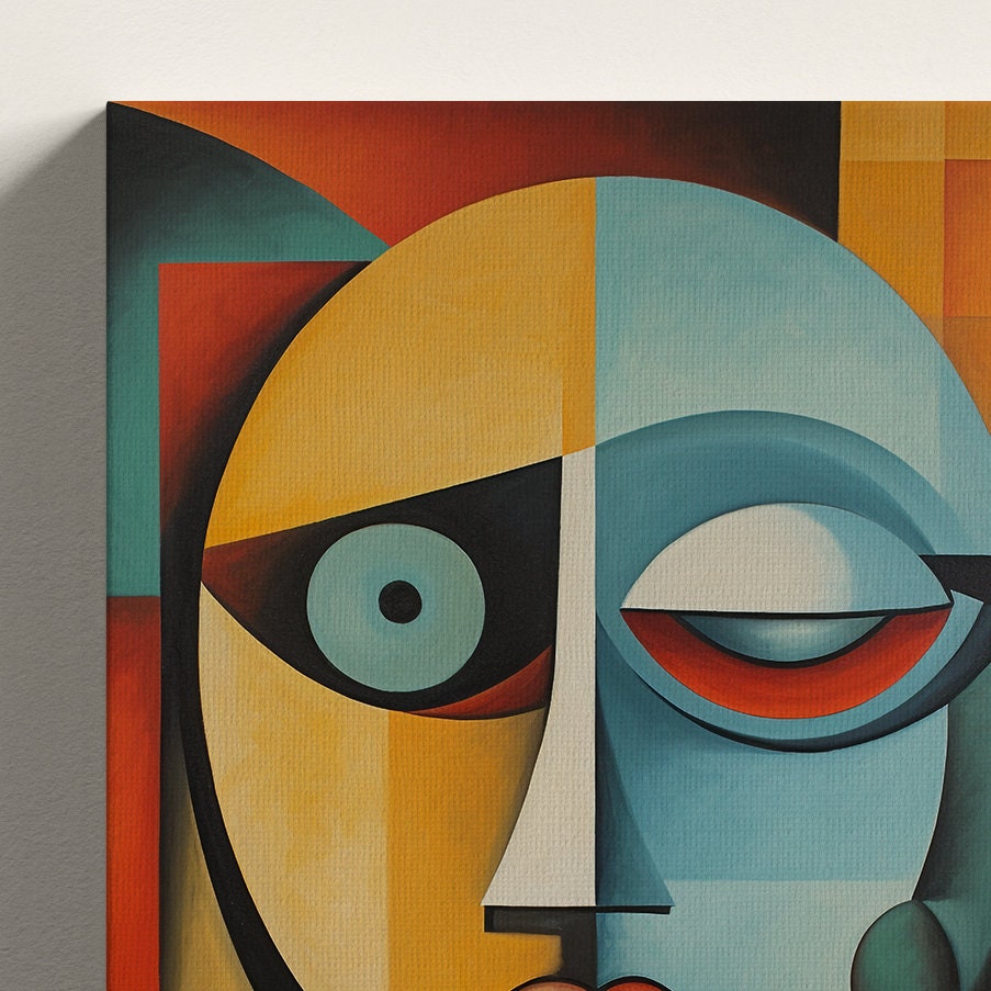 Cubist Art ,vintage Wall, Cubism, Art Print, Oil Painting, Printable ...