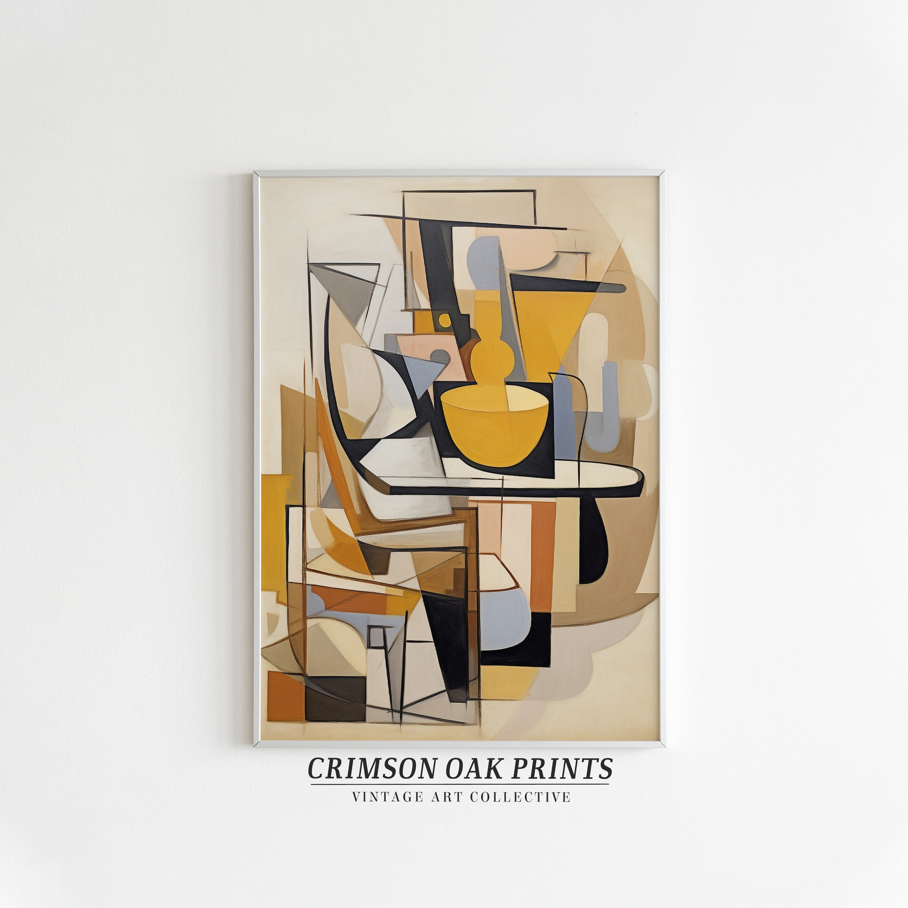 Cubist Art ,vintage Wall, Cubism, Art Print, Oil Painting, Printable ...