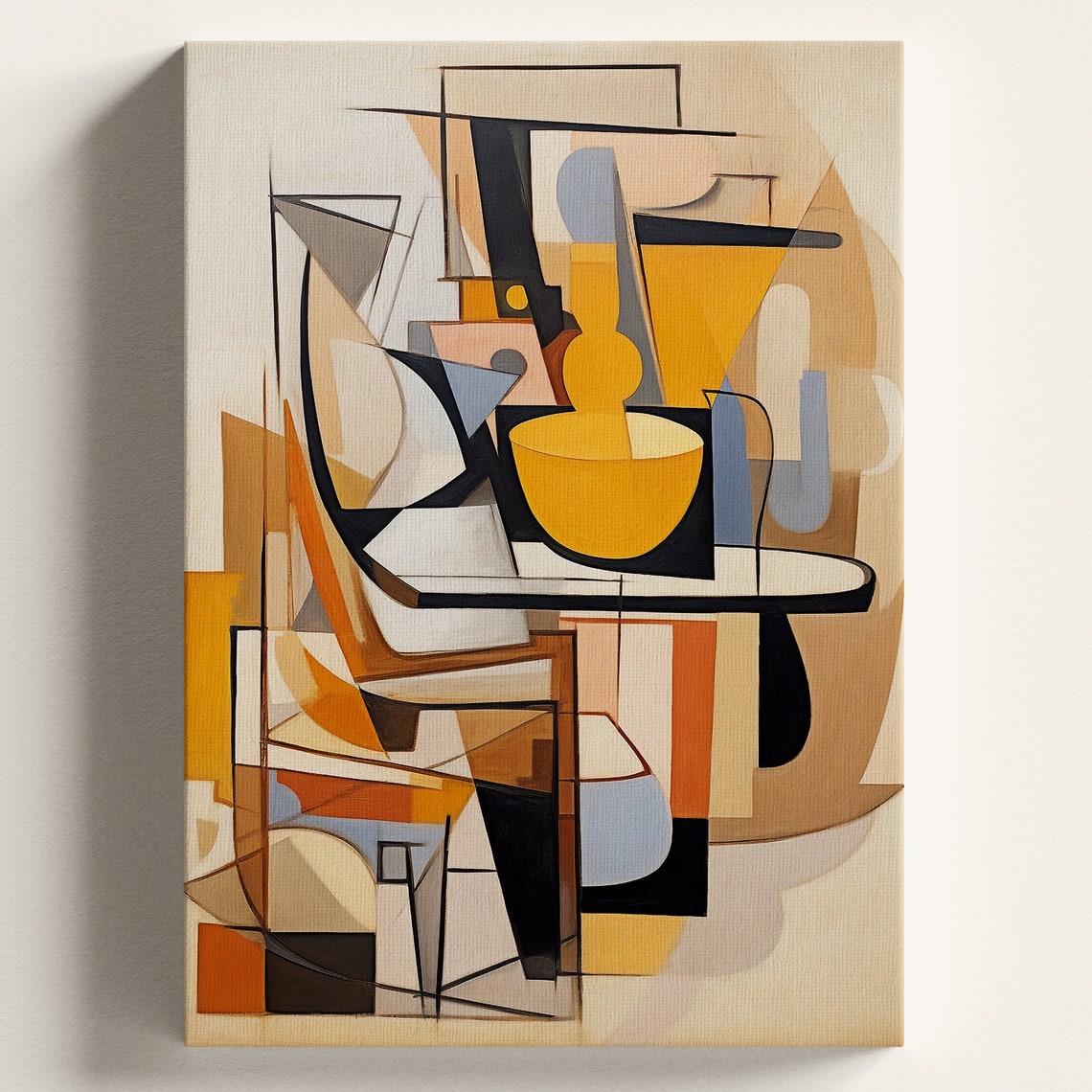 Cubist Art ,vintage Wall, Cubism, Art Print, Oil Painting, Printable ...