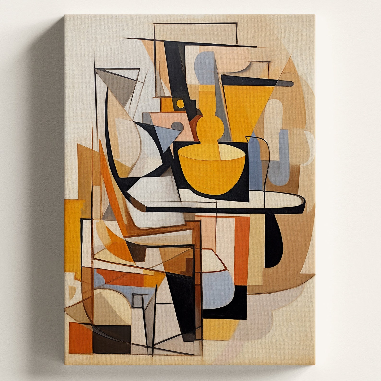 Cubist Art ,vintage Wall, Cubism, Art Print, Oil Painting, Printable ...